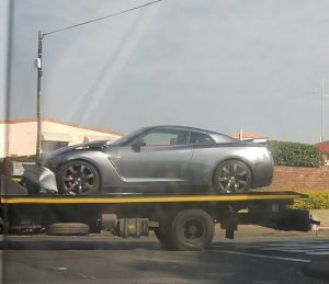 Photo: Wrecked Nissan GT-R in Durban