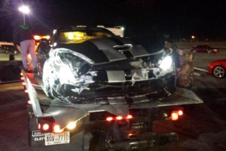 SRT Viper Crashed During Drag Race in Atlanta