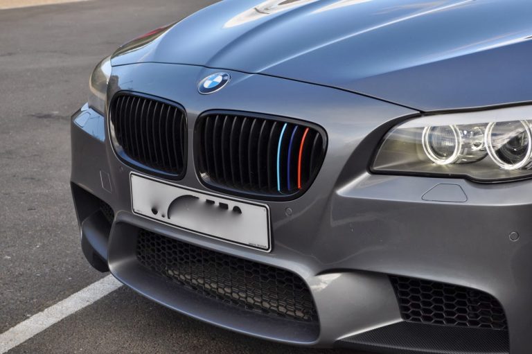 BMW M5 With Motorsport Stripes on Grille in South Africa
