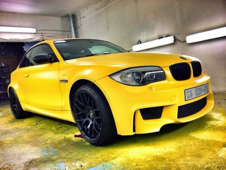 BMW 1M Gets Custom Matte Yellow Dip In South Africa