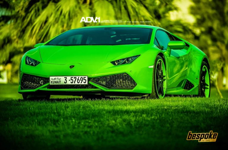 Verde Mantis Lamborghini Huracán With Matching ADV.1 Wheels