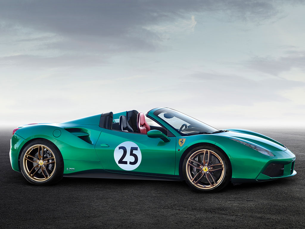 70th Anniversary Green Jewel Ferrari 488 Spider Sold For R17 Million