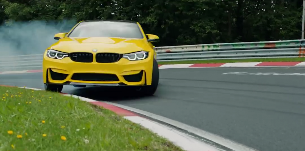New Pennzoil Film See's Yellow BMW M4 CS Drifting The Nurburgring