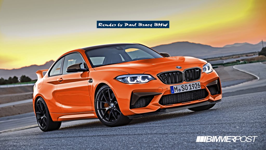 BMW M2 CSL Rendered From M2 Competition