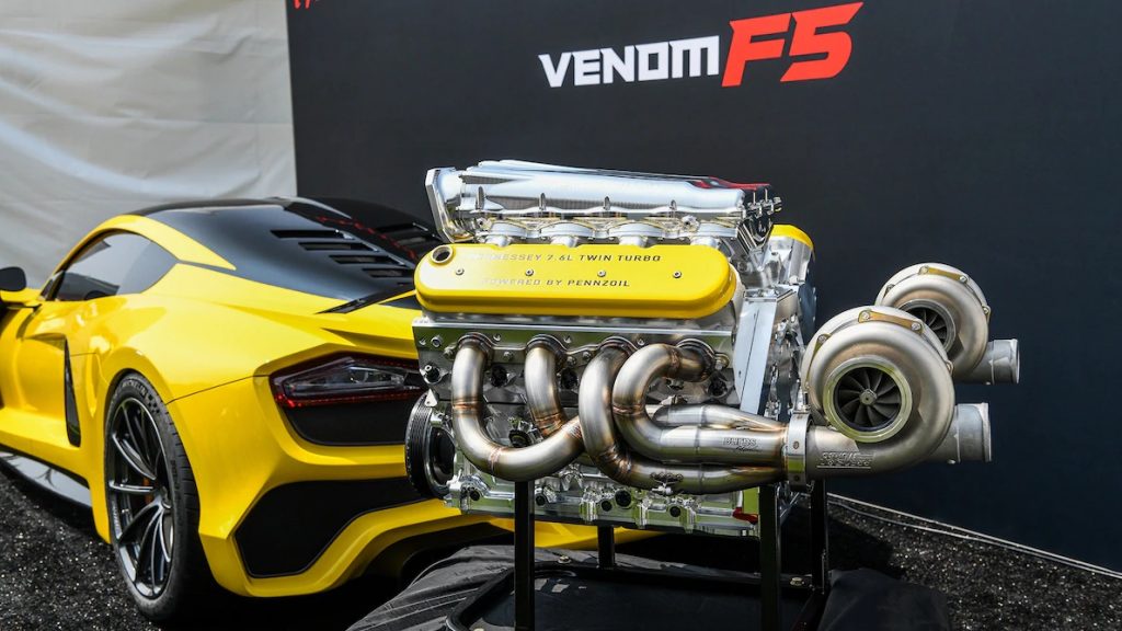 Hennessey Reveals 1600+ HP (1193 KW) 7.6-Litre V8 Engine For The Venom F5