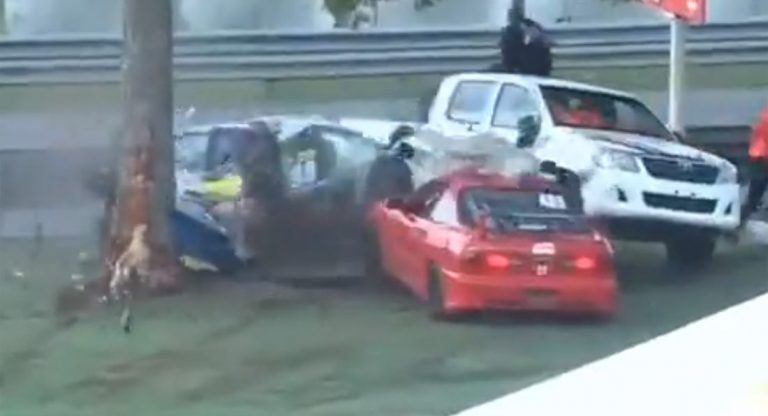 Massive Honda Civic Racing Crash Splits Car In Half and Throws Driver ...
