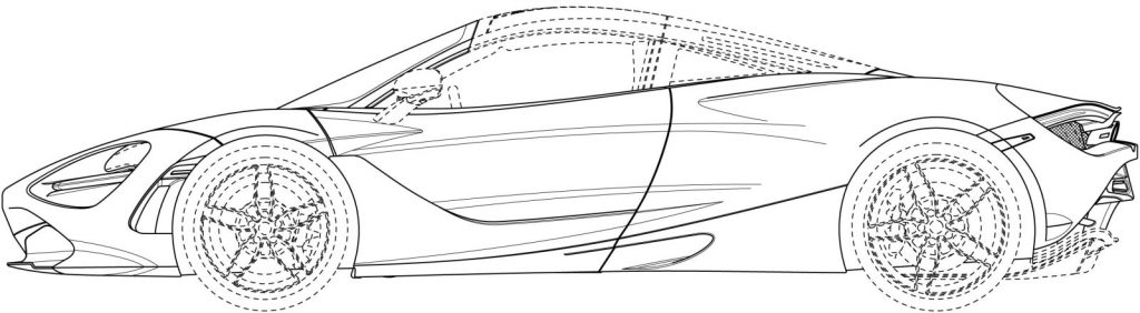 McLaren 720S Spider Design Revealed via Patent Drawings