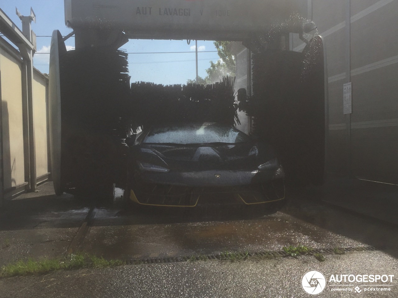 $2 Million Lamborghini Centenario Goes Through Automatic Car Wash