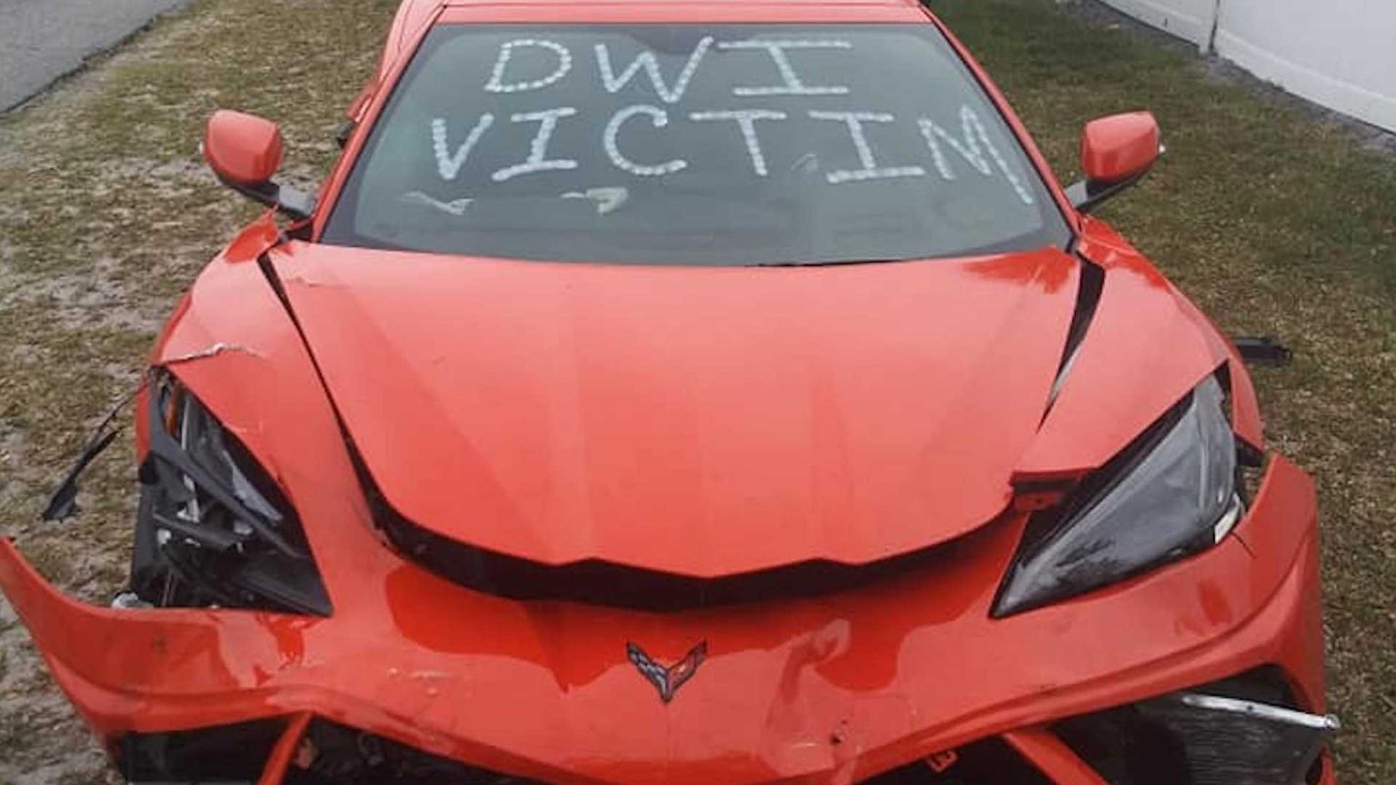 One Day Old 2020 Chevrolet Corvette C8 Crashed in Florida