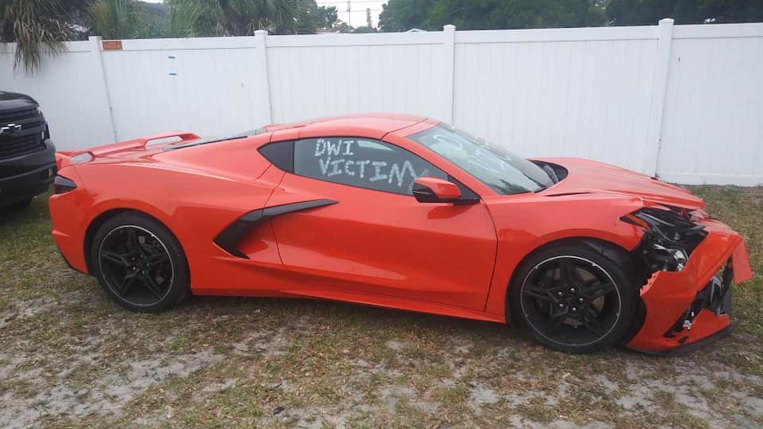 One Day Old 2020 Chevrolet Corvette C8 Crashed in Florida