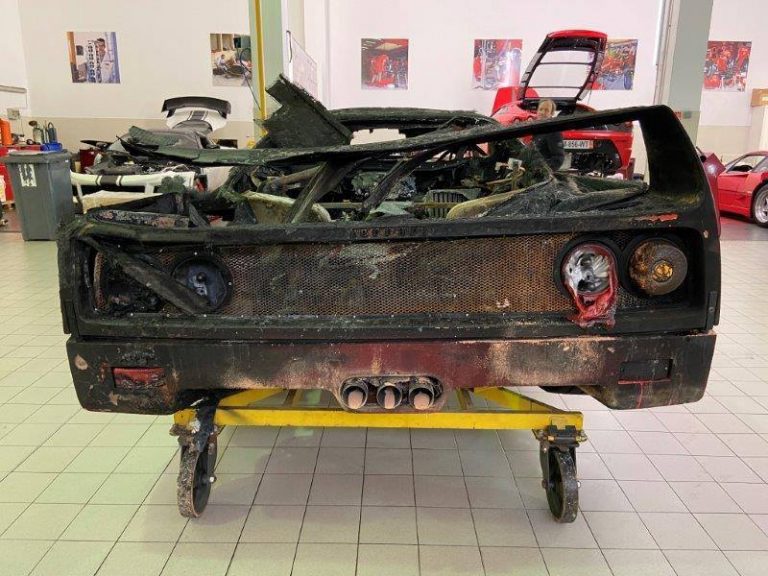 The Ferrari F40 That Burnt To A Crisp In Monaco Is Being Rebuilt
