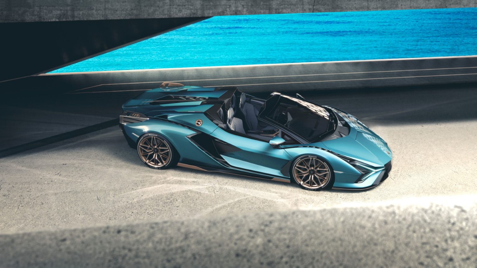 Lamborghini Drop Top On 819 HP (602 kW) Sián Roadster