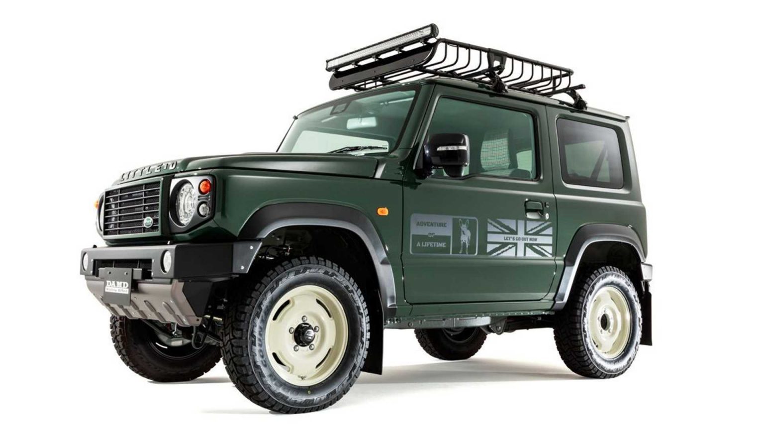 Suzuki Jimny Transformed Into Vintage Mini Land Rover Defender