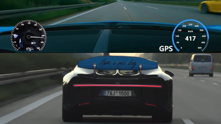 Watch POV Video Of Bugatti Chiron Hitting 417 KM/H On The Autobahn