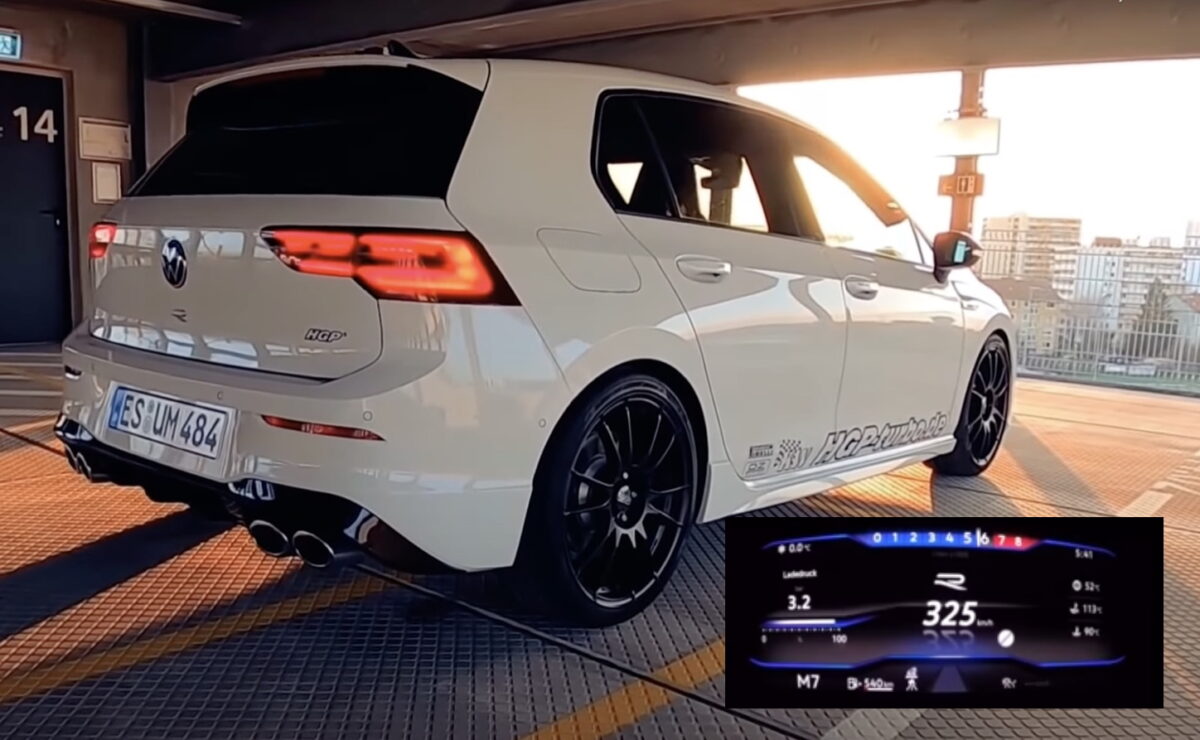 HGP Tuned VW Golf 8 R Hits 325 km/h