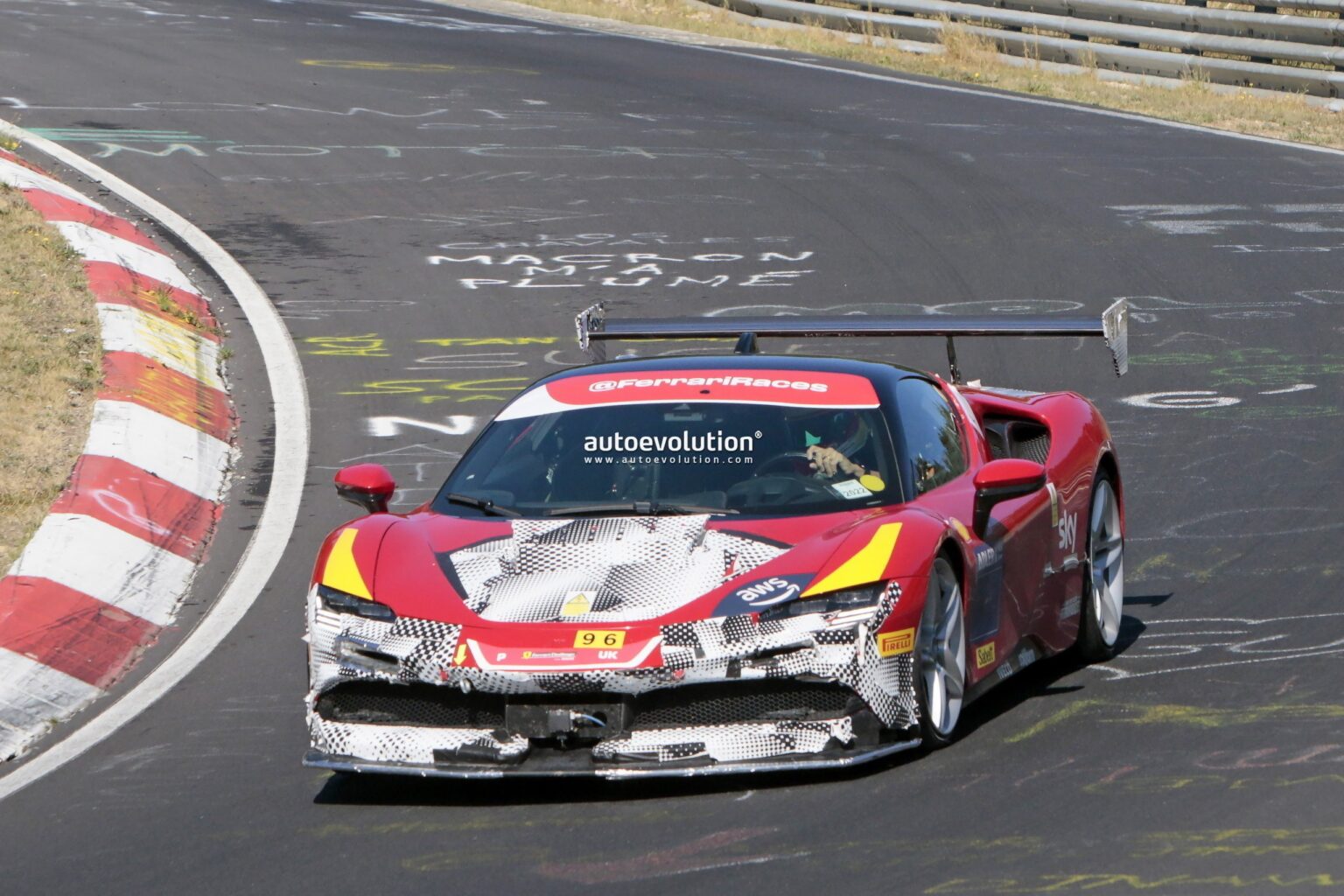 Ferrari SF90 Prototype Spotted Testing With Massive Wing