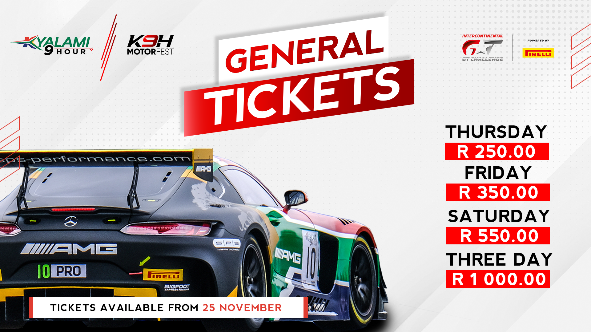 Kyalami 9-Hour General Ticket Prices Revealed - Sales Starting This Week