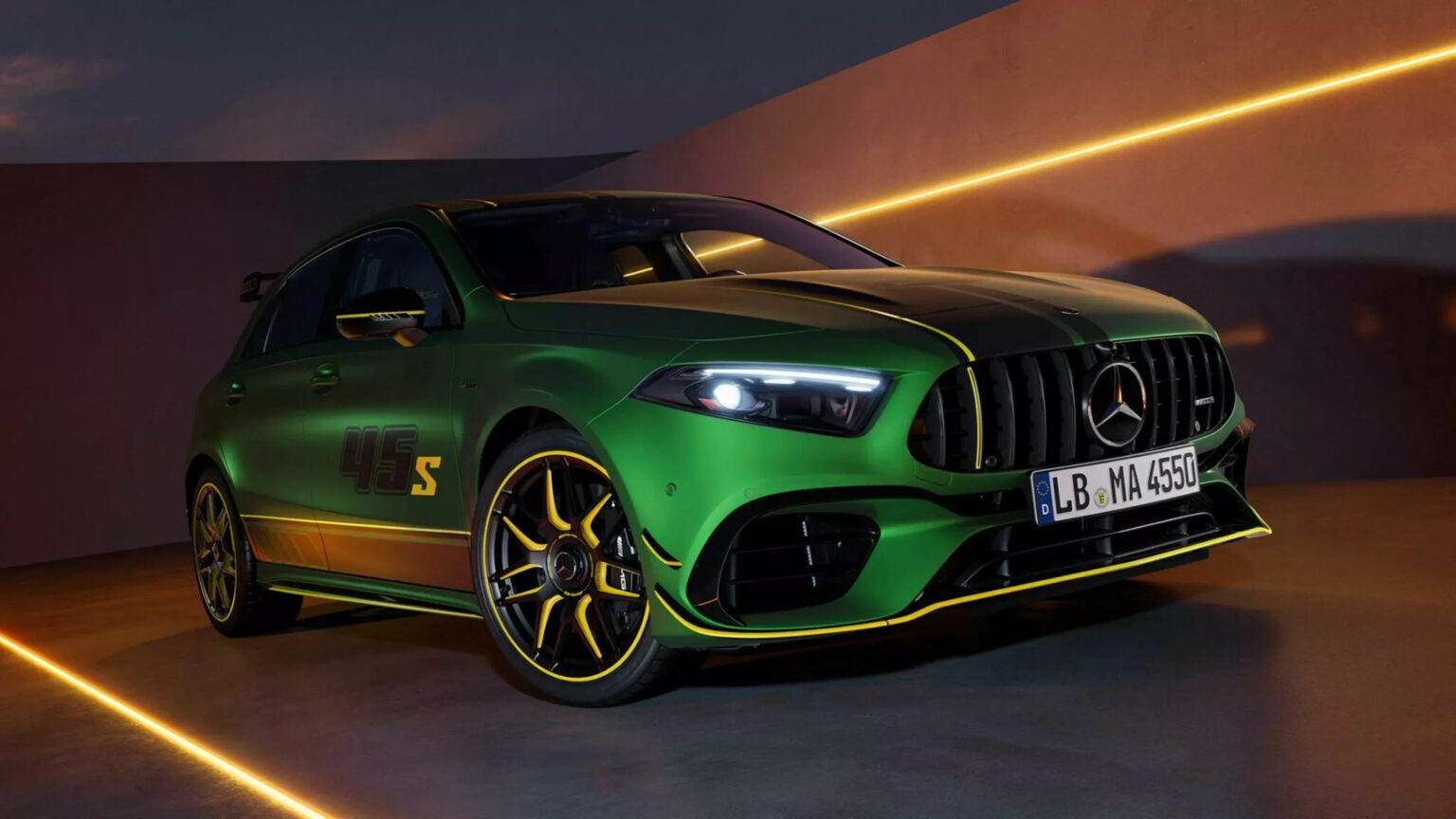 Mercedes-AMG A45 S Limited Edition Gets Green Hell Magno Paint