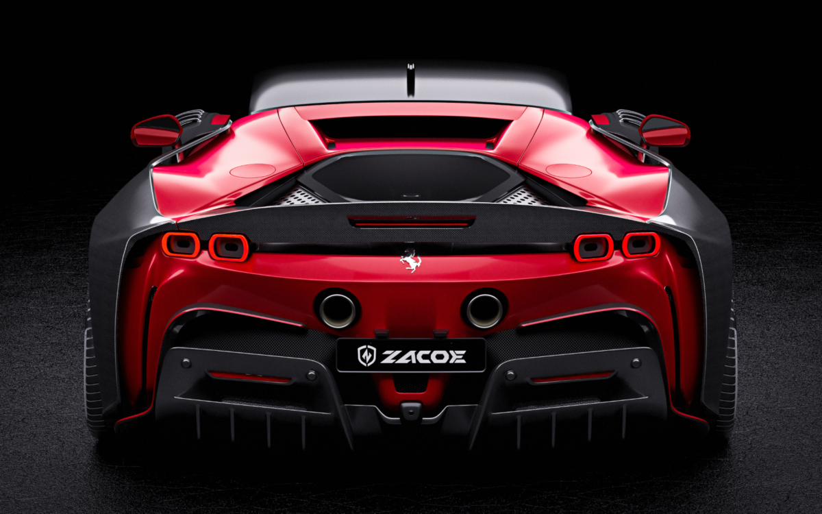 Zacoe Performance Give Ferrari SF90 Wild Carbon Fibre Widebody Kit