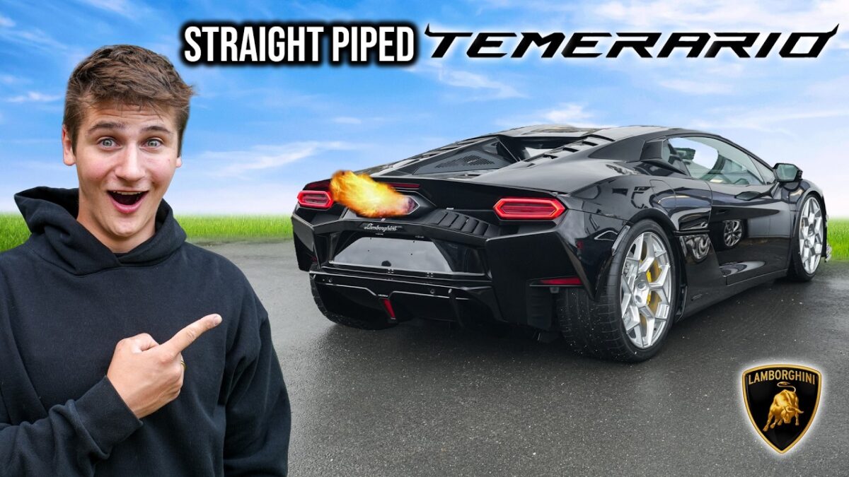 Straight-Piped Lamborghini Temerario Shows Its Brutal Side